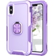 for iPhone XS Max Case, Rugged Shockproof Heavy Duty Soft TPU Rubber ...