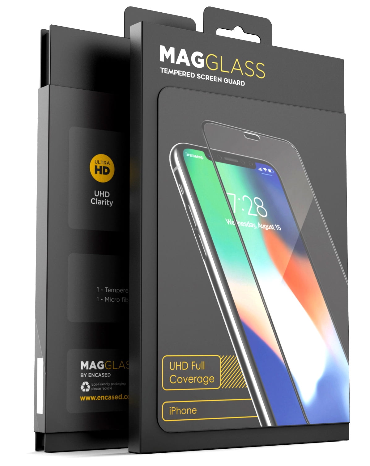 iPhone Xr / 11 Full Coverage Tempered Glass Screen Protector, Magglass ...