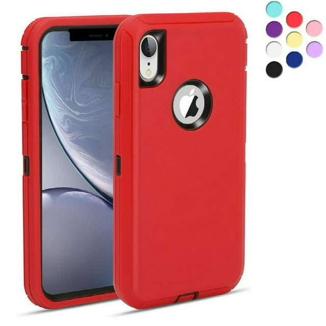 iPhone Xr Heavy Duty Case {Shock Proof Case with 3 Layer Rubber ...