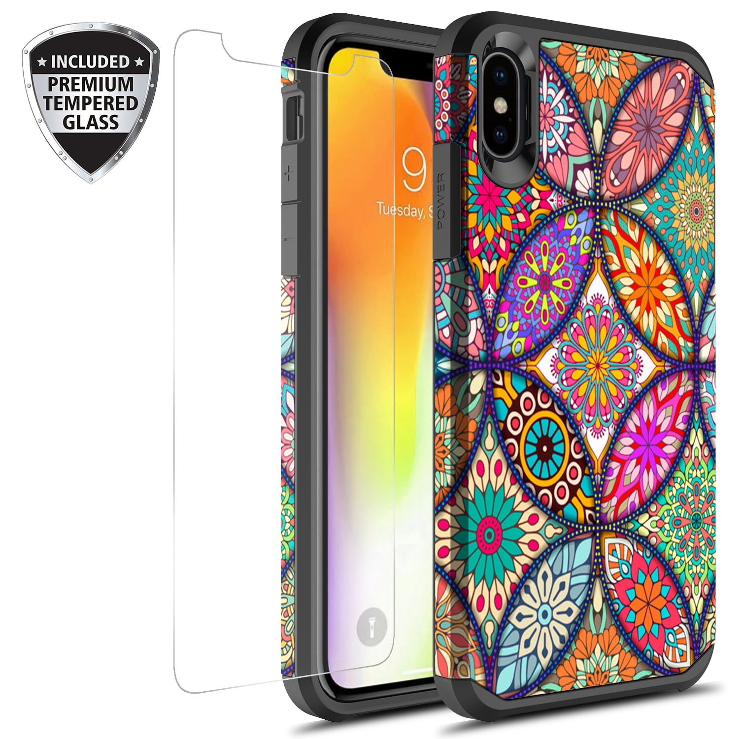 Kaesar Slim Hybrid Dual Layer Graphic Cell Phone Case for Apple iPhone ...