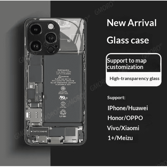 iPhone case, featuring customizable circuit board for shock absorption ...