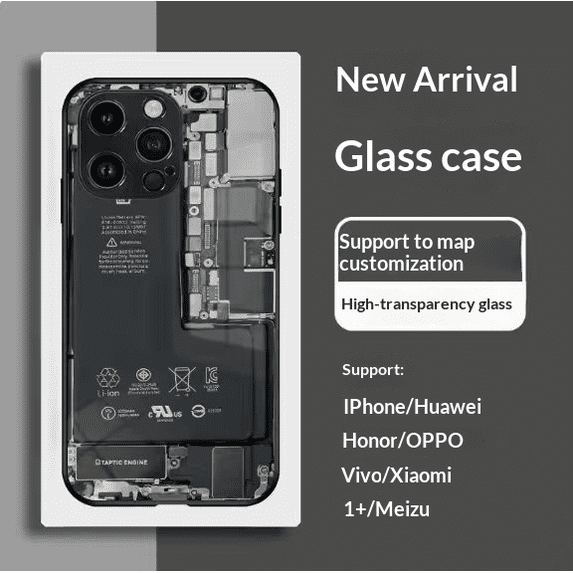 iPhone case, featuring customizable circuit board for shock absorption ...
