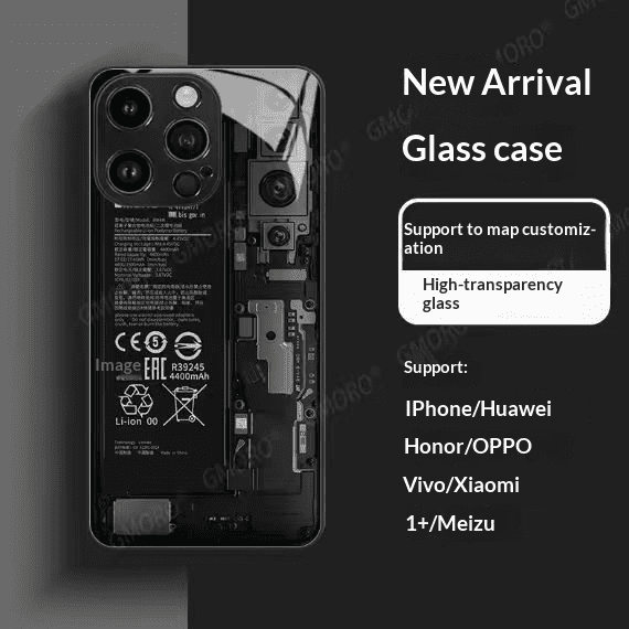 iPhone case, featuring customizable circuit board for shock absorption ...