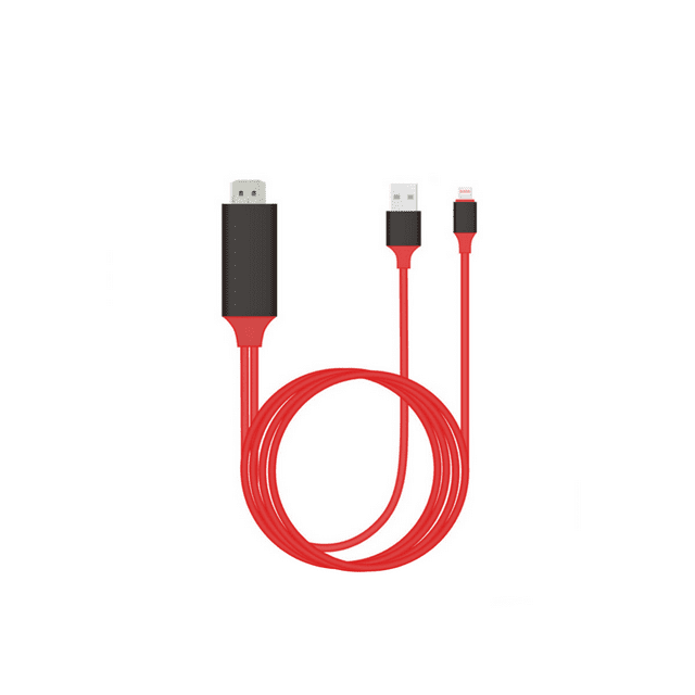 iPhone HDMI Adapter, 6.5ft Lightning to HDMI TV Connector, 1080P Video ...