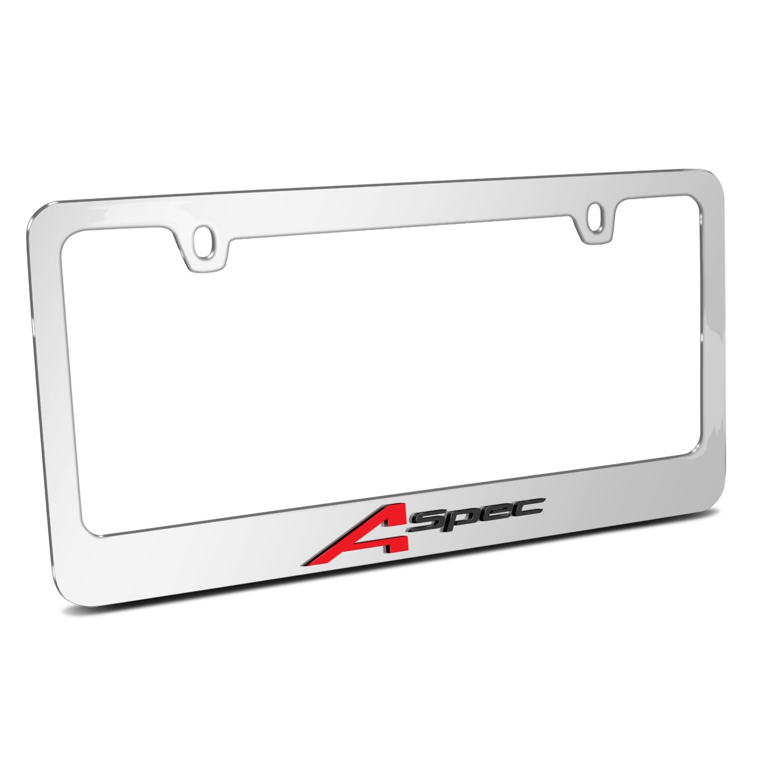 iPick Image for Acura A-Spec Logo in 3D on Mirror Chrome Metal License ...