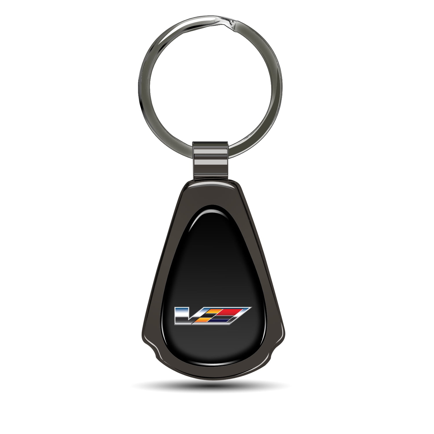 iPick Image for Cadillac V Logo Black Dome Gunmetal Black Metal ...