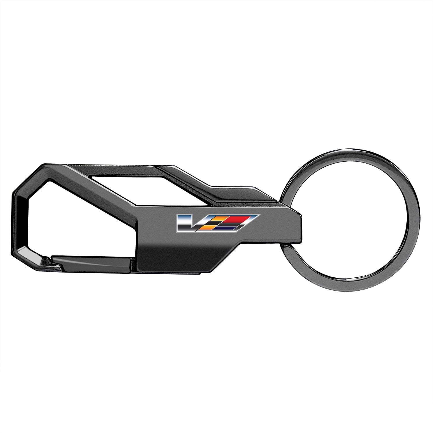 iPick Image for Cadillac V Logo Gunmetal Black Carabiner-style Snap ...
