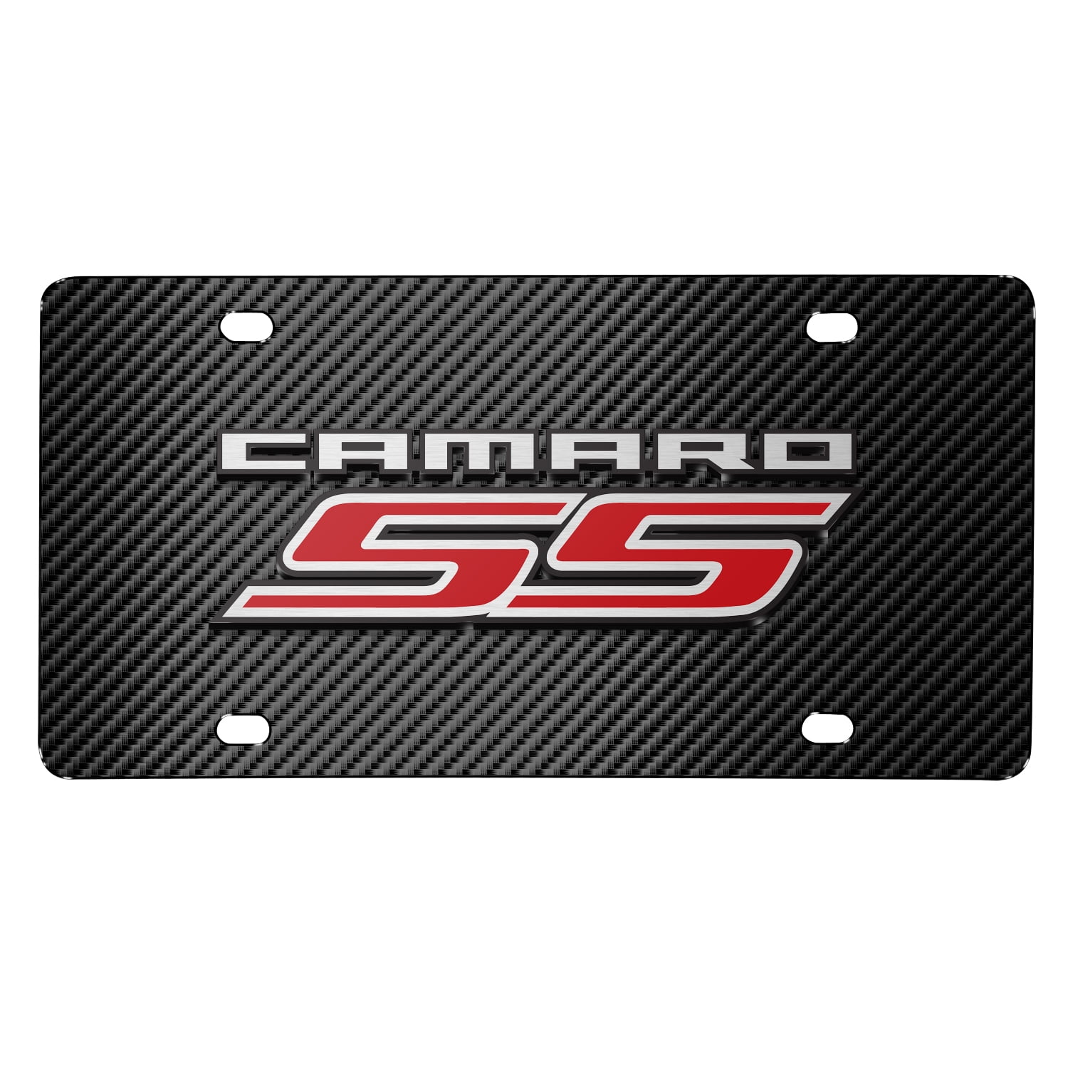 iPick Image for Chevrolet Camaro SS 3D Logo on Black Carbon Fiber ...