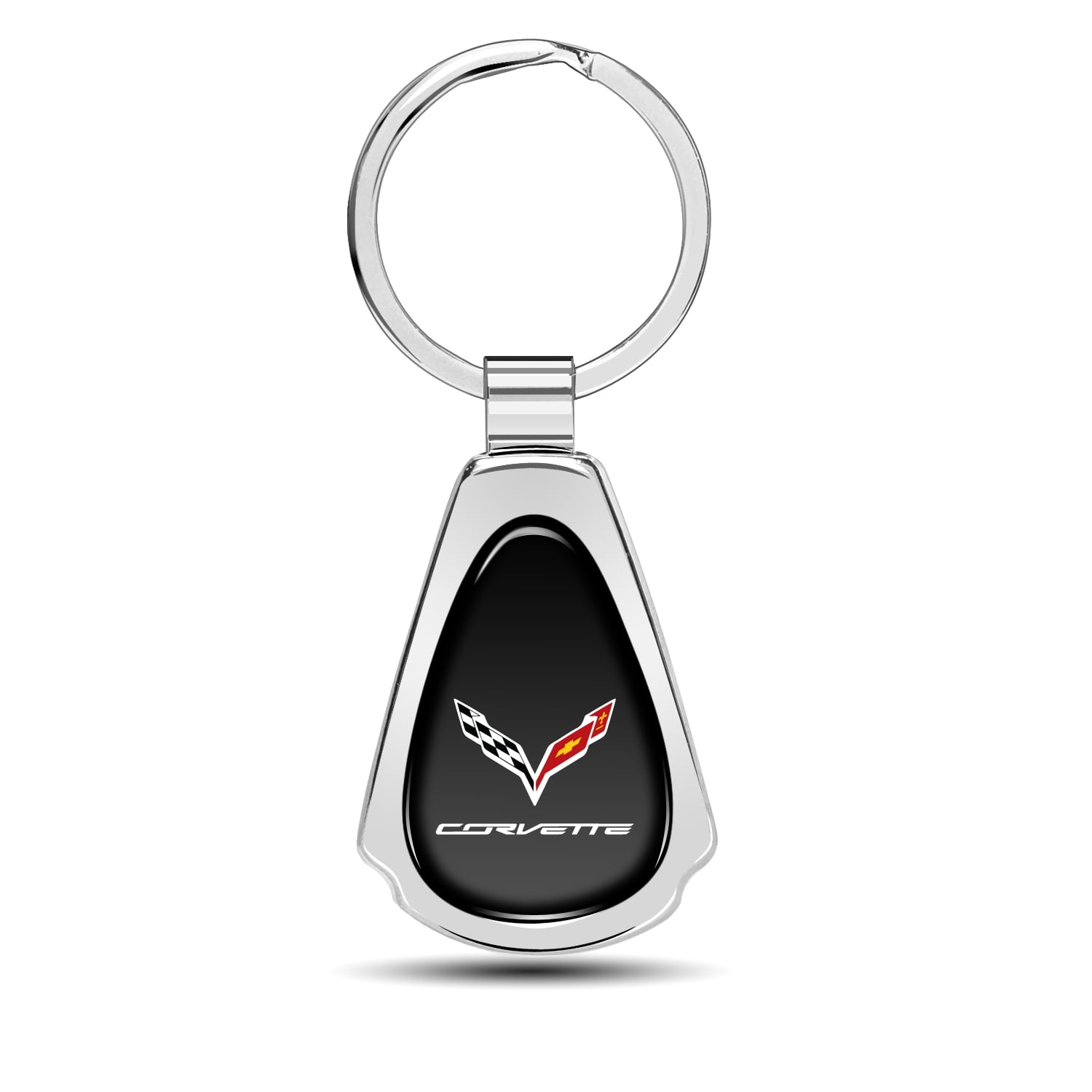 iPick Image for Chevrolet Corvette C7 Black Dome Chrome Metal Teardrop ...