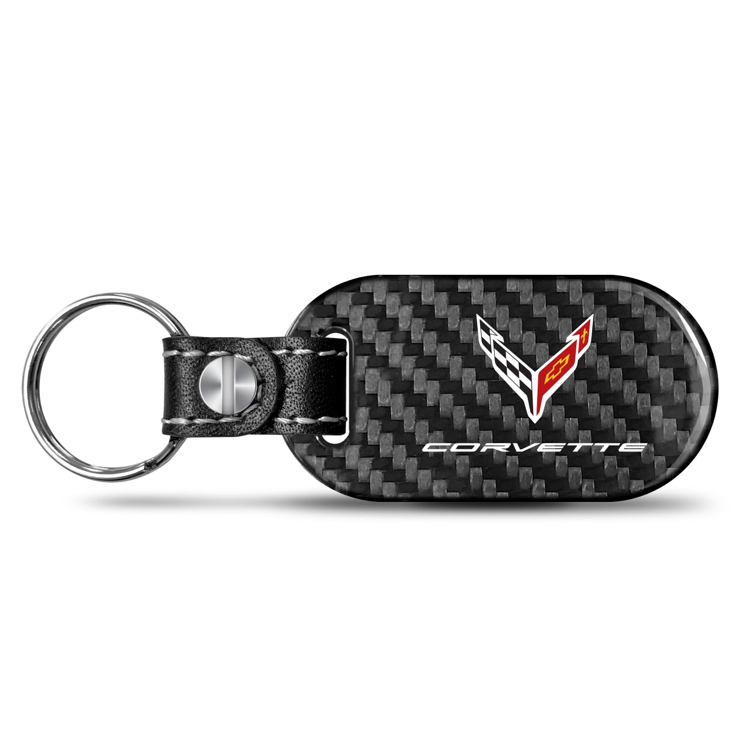 iPick Image for Chevrolet Corvette C8 Real Black Carbon Fiber Tag Style ...
