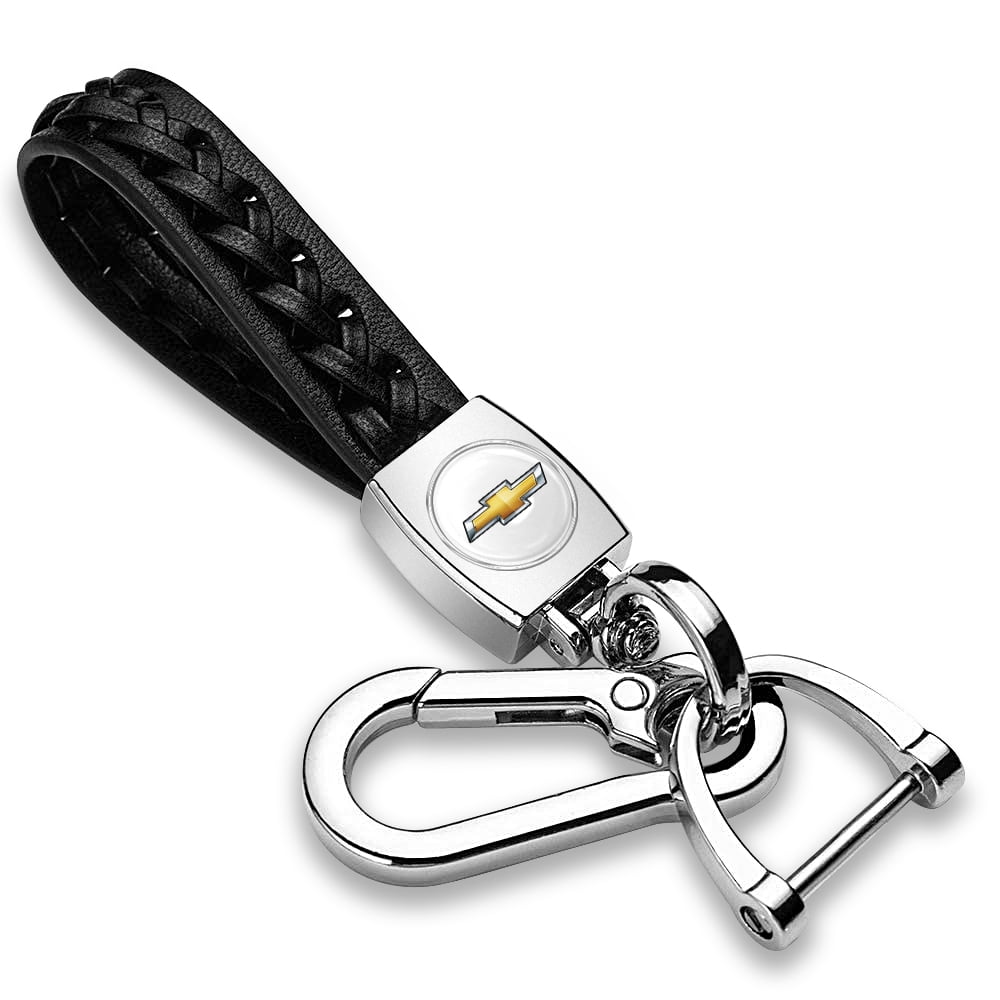 iPick Image for Chevrolet Golden Logo Braided Rope Style Genuine Black ...