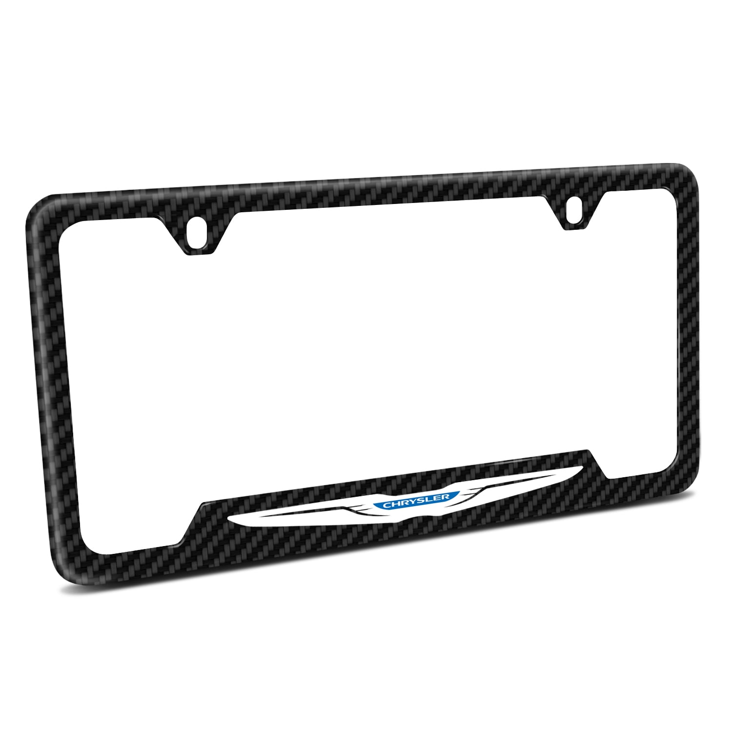 iPick Image for Chrysler Logo Black Carbon Fiber Texture ABS Plastic 50 ...