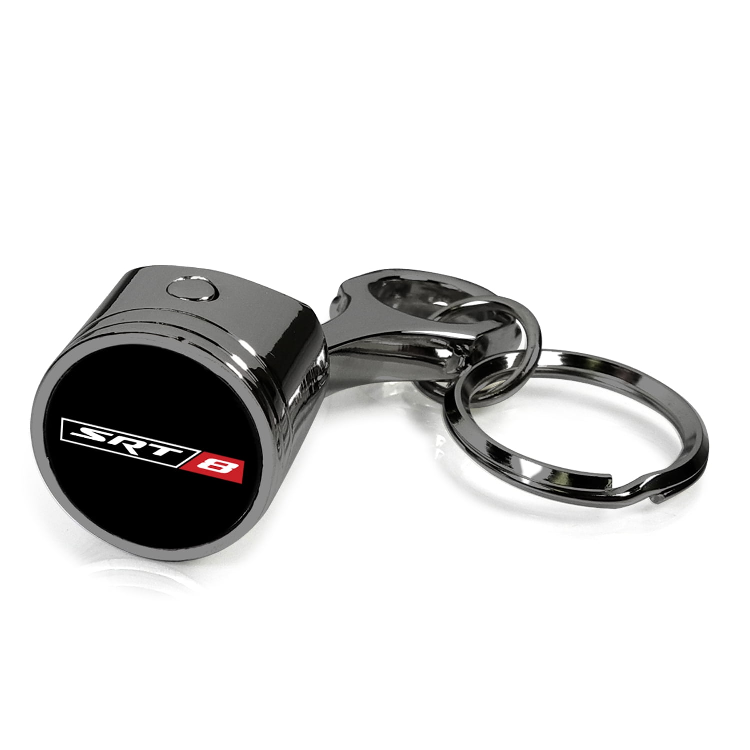 iPick Image for Dodge SRT-8 Logo Black-Chrome Finish Engine Piston and ...