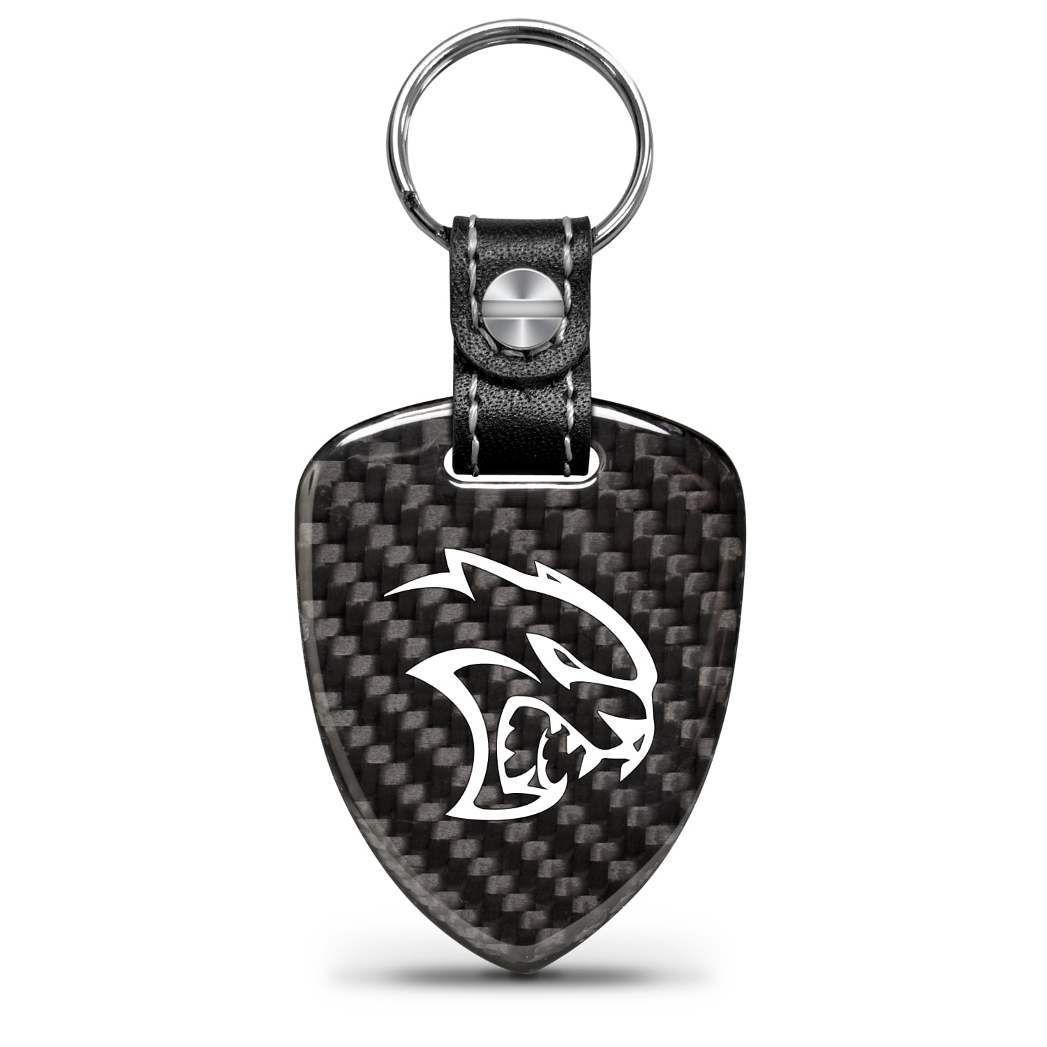 iPick Image for Dodge SRT Hellcat Real Black Carbon Fiber Large Shield ...