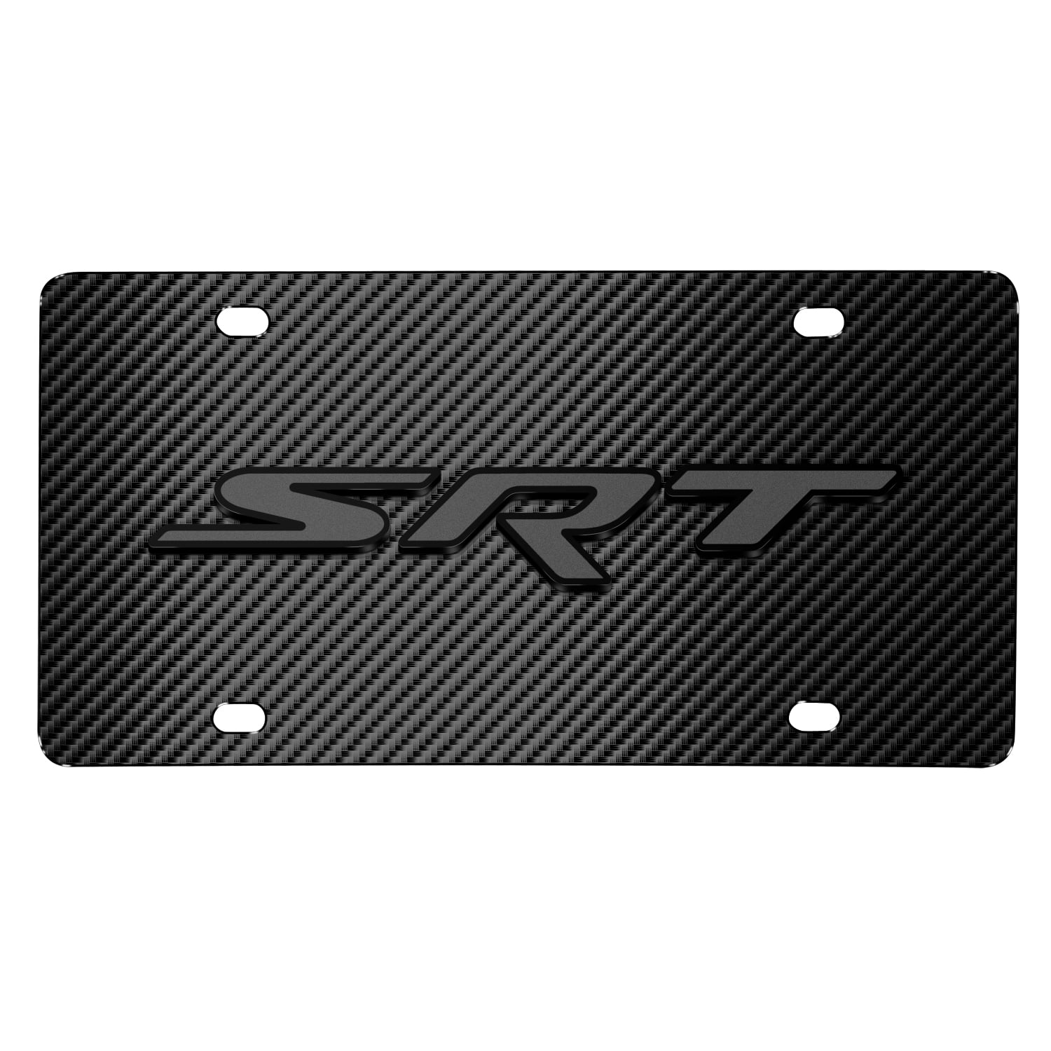 iPick Image for Dodge SRT Logo 3D Dark Gray Logo on Black Carbon Fiber ...