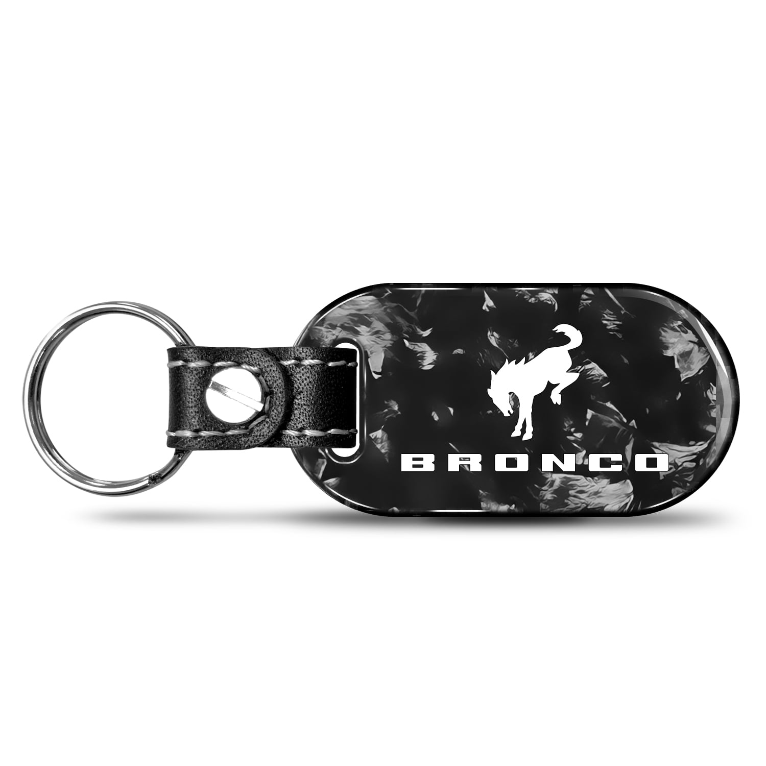 iPick Image for Ford Bronco LED Printed on Real Forged Carbon Fiber Tag ...