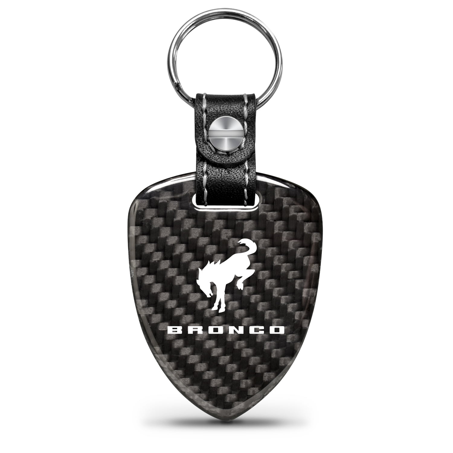 iPick Image for Ford Bronco Real Black Carbon Fiber Large Shield-Style ...