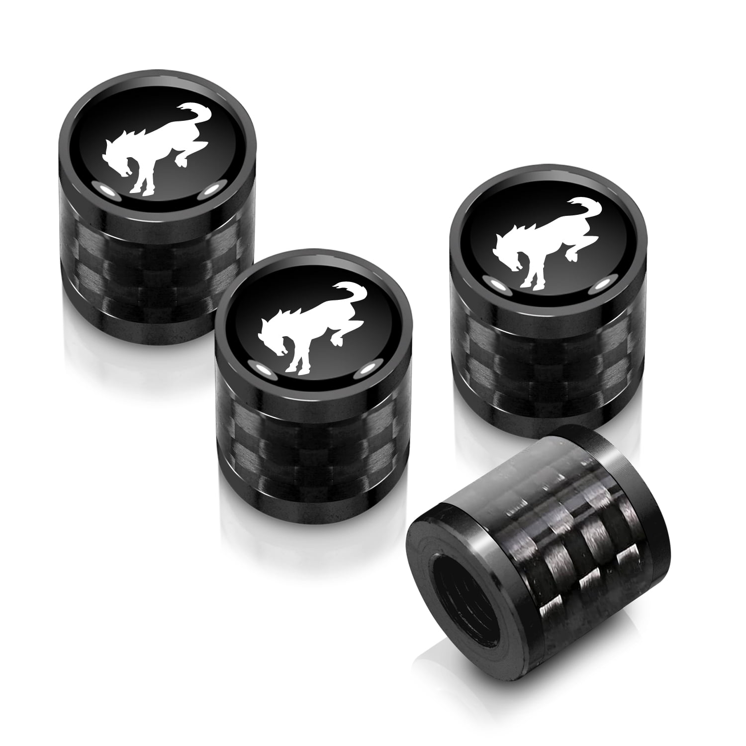iPick Image for Ford Bronco in Black on Real Carbon Fiber Barrel Black ...