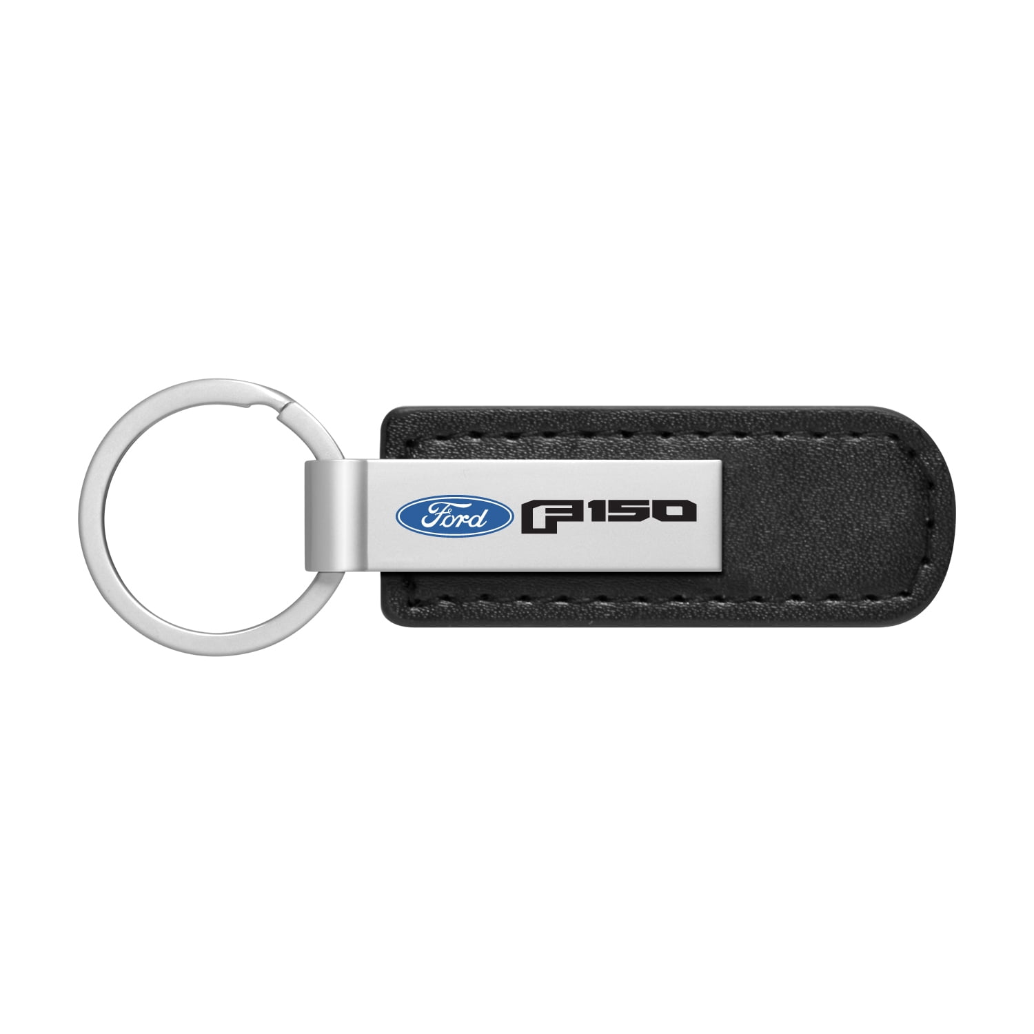 iPick Image for Ford F-150 2015 to 2022 Silver Metal Plate Black PU ...