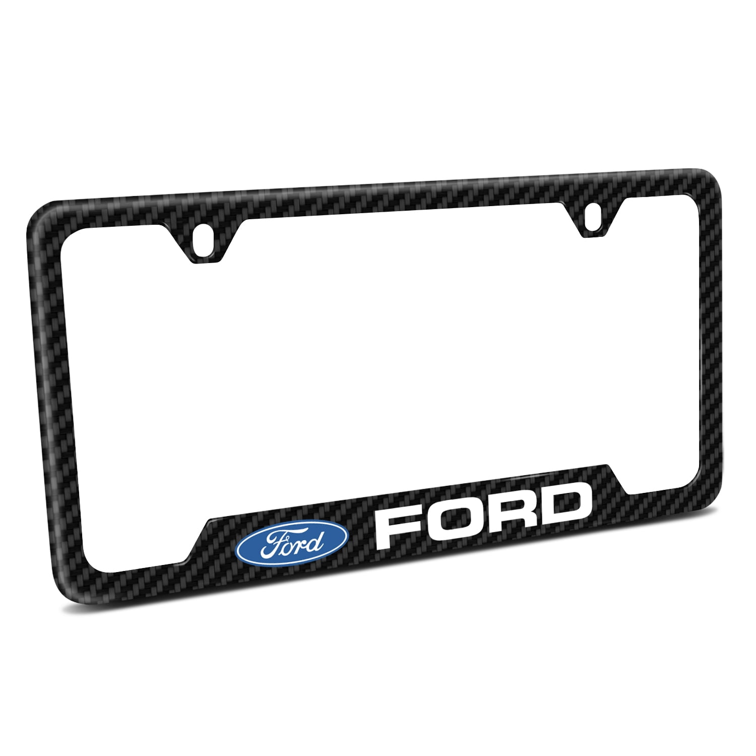 iPick Image for Ford Logo Black Carbon Fiber Texture ABS Plastic 50 ...