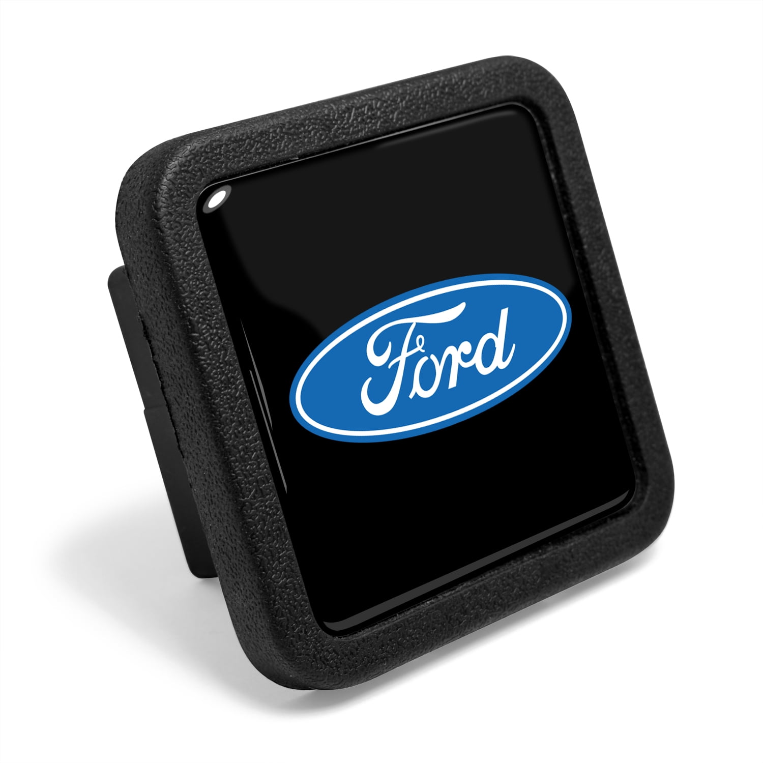 iPick Image for Ford Logo Black Rubber Heavy-Duty 2" Trailer Tow Hitch ...