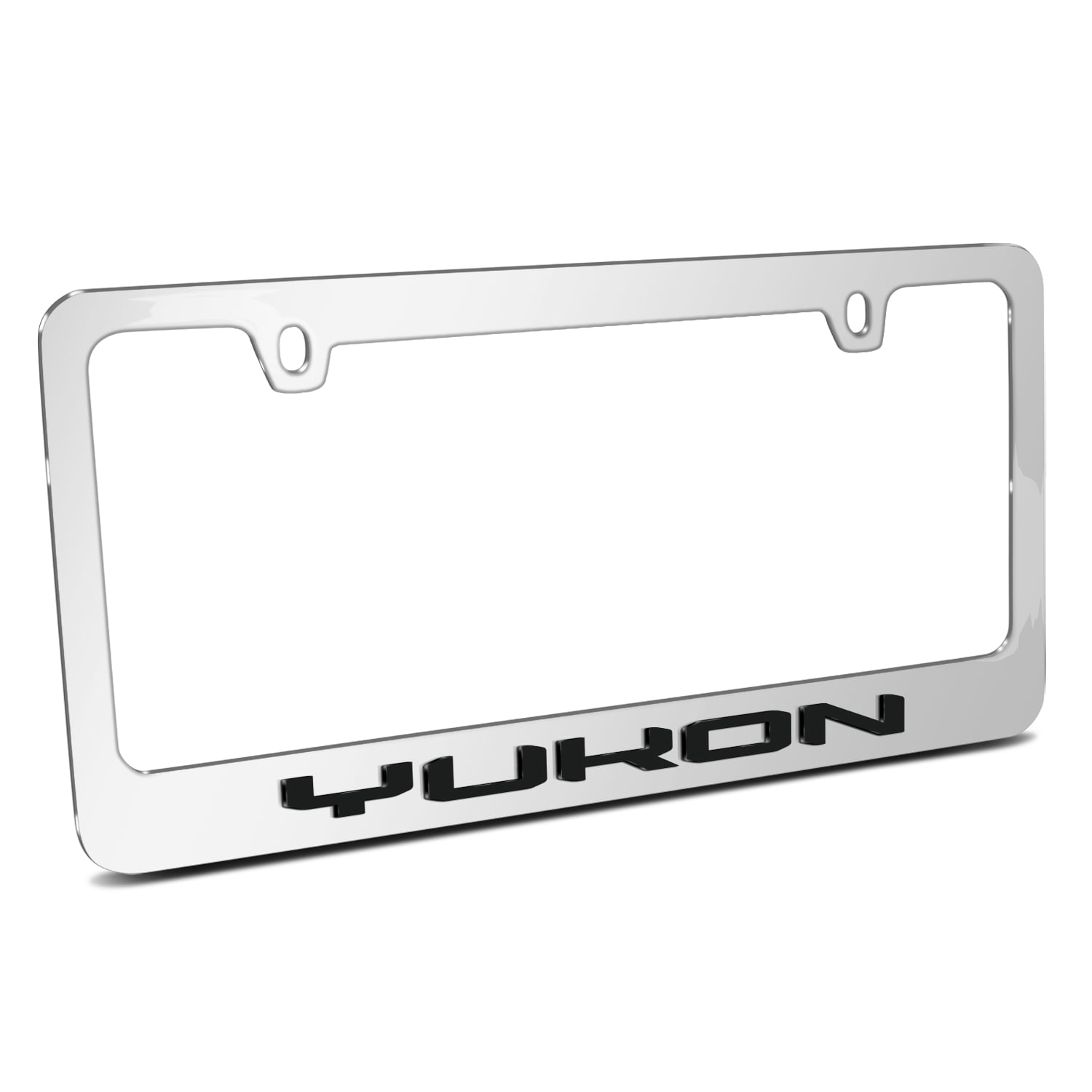 iPick Image for GMC Yukon in 3D Mirror Chrome Metal License Plate Frame ...