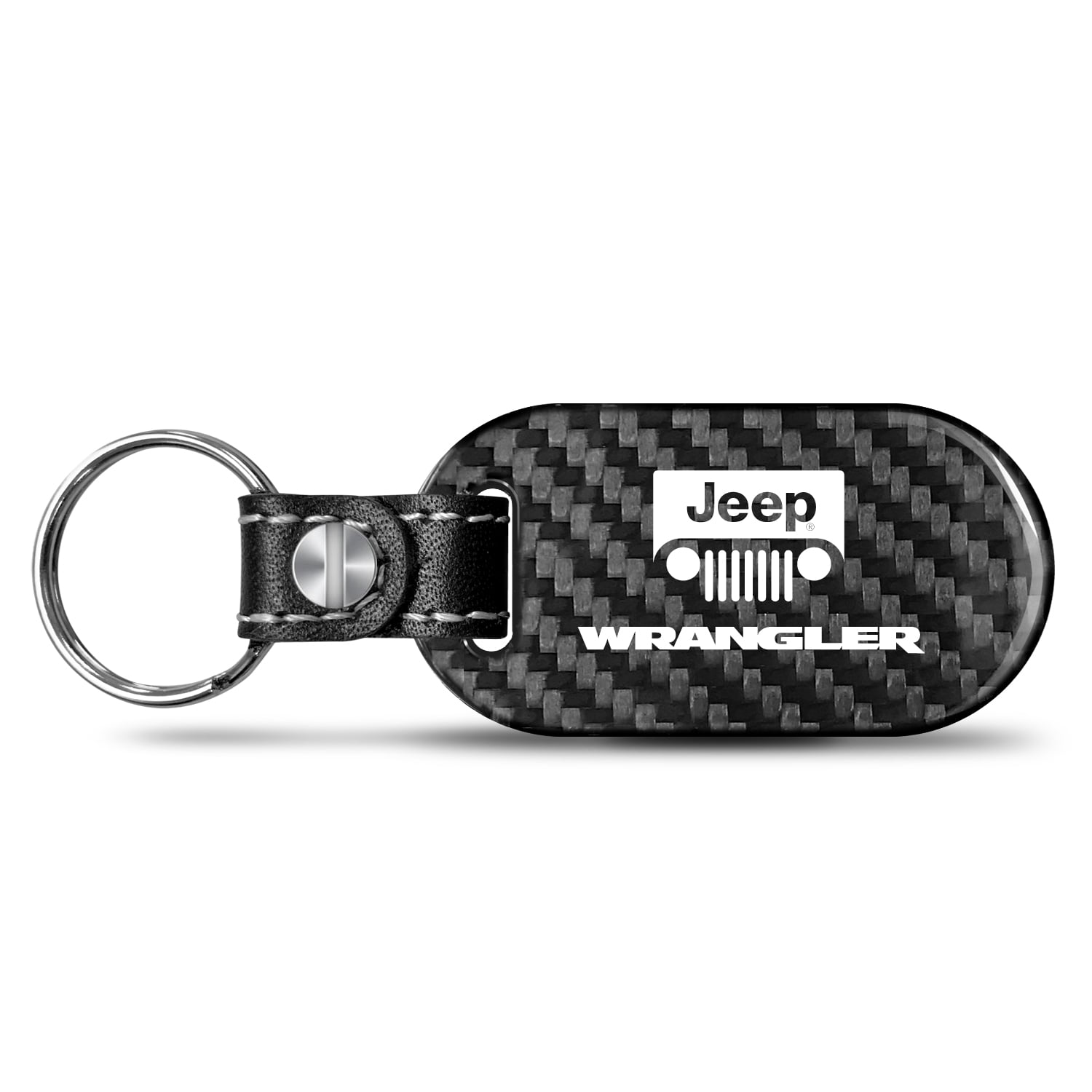 iPick Image for Jeep Wrangler 100% Real Black Carbon Fiber Tag Style ...