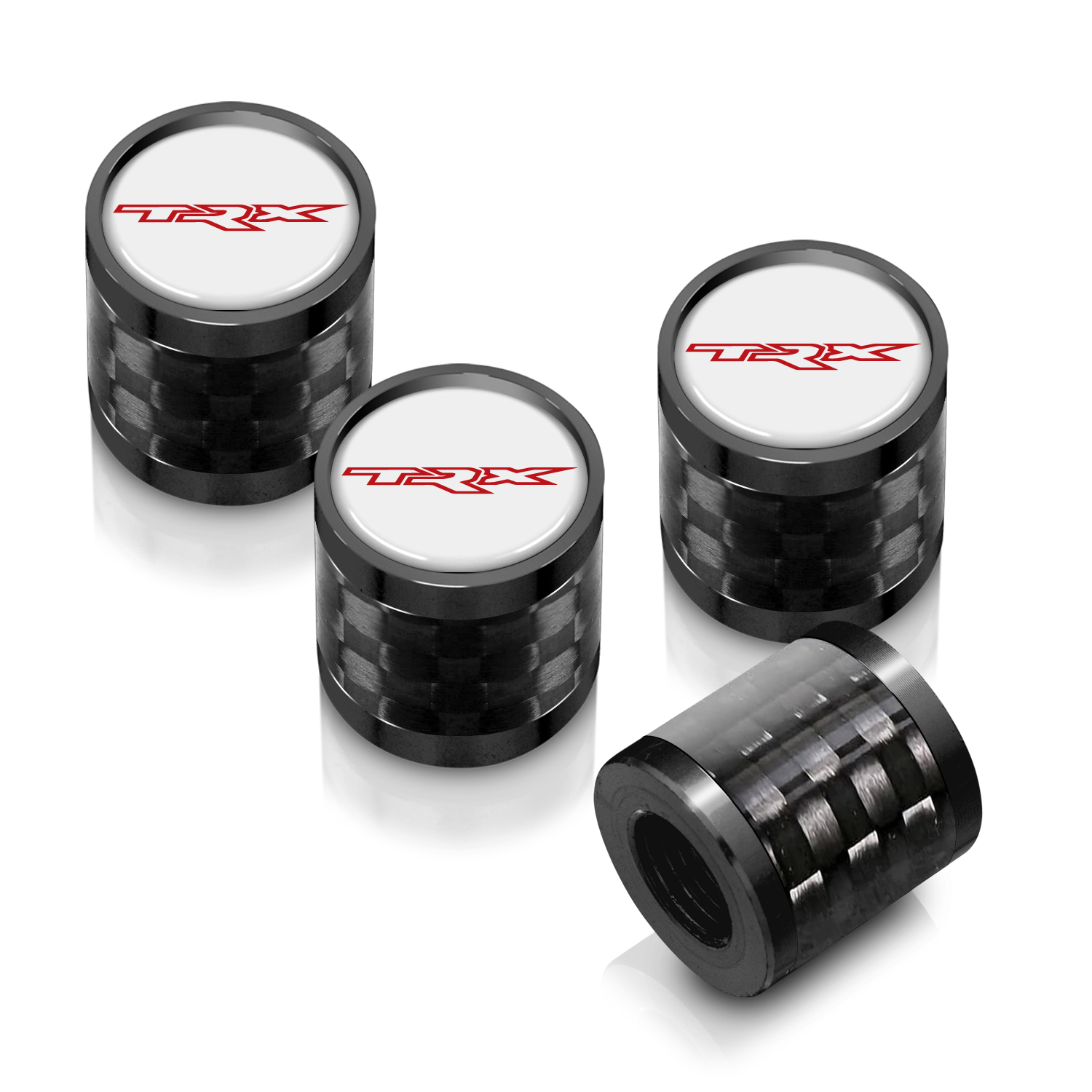 iPick Image for RAM 1500 TRX in White on Real Carbon Fiber Barrel Black ...