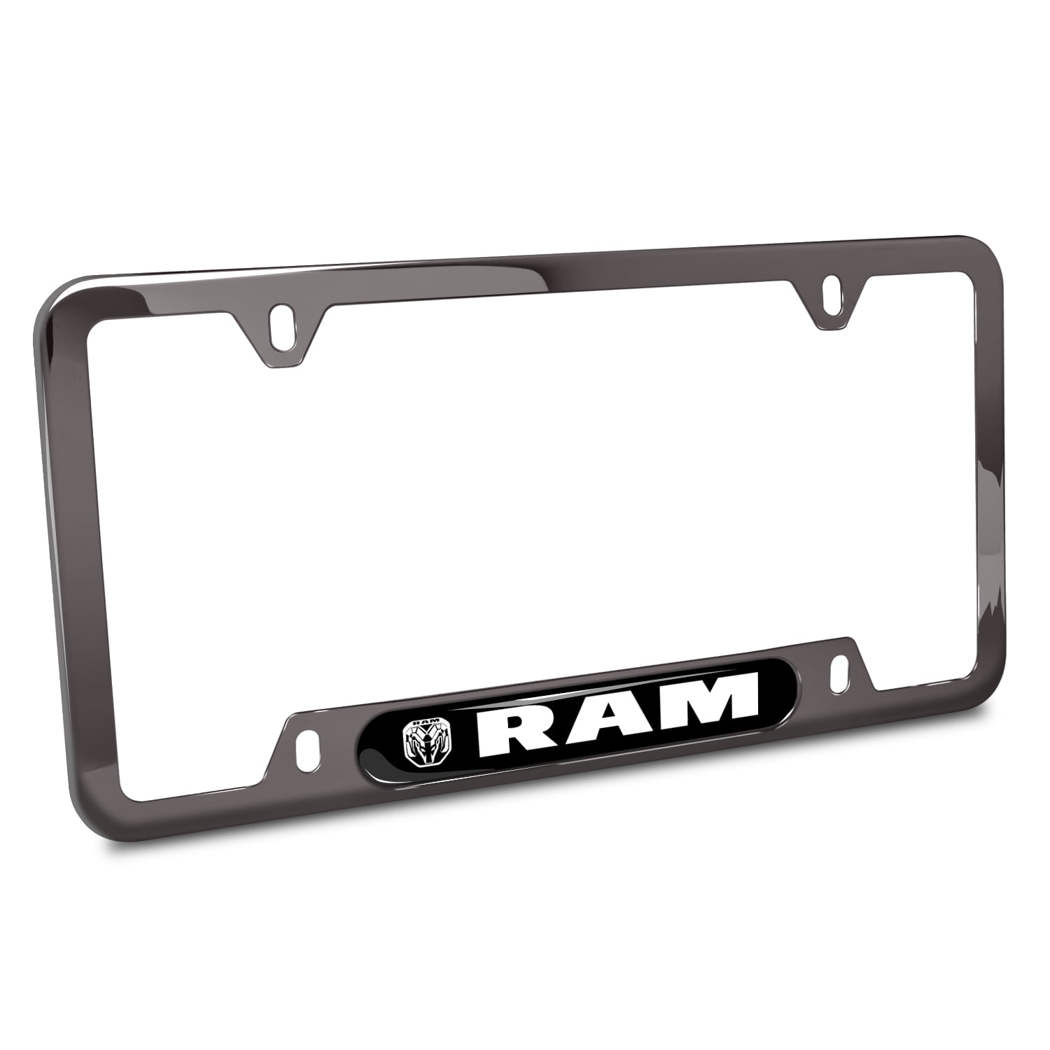 iPick Image for RAM 2019 up Black Insert Gunmetal Chrome Stainless ...