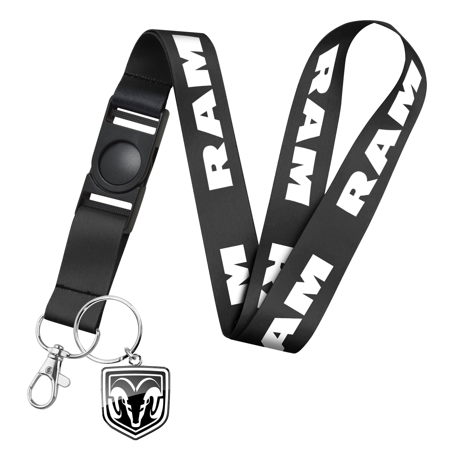 iPick Image for RAM Logo Full-Color Die-Cut Metal Key Chain with ...
