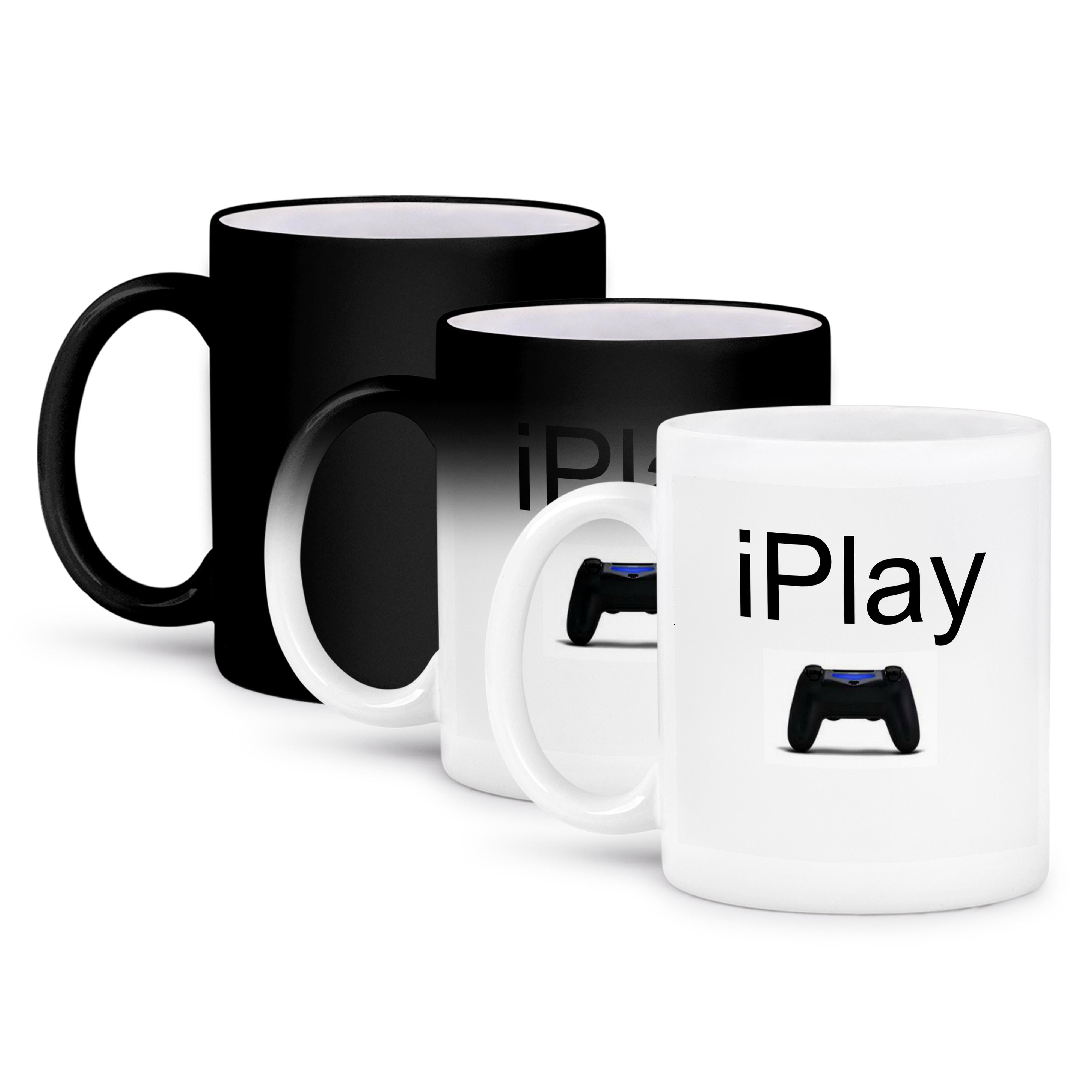 3dRose, iPlay, black lettering on white background, picture of game ...