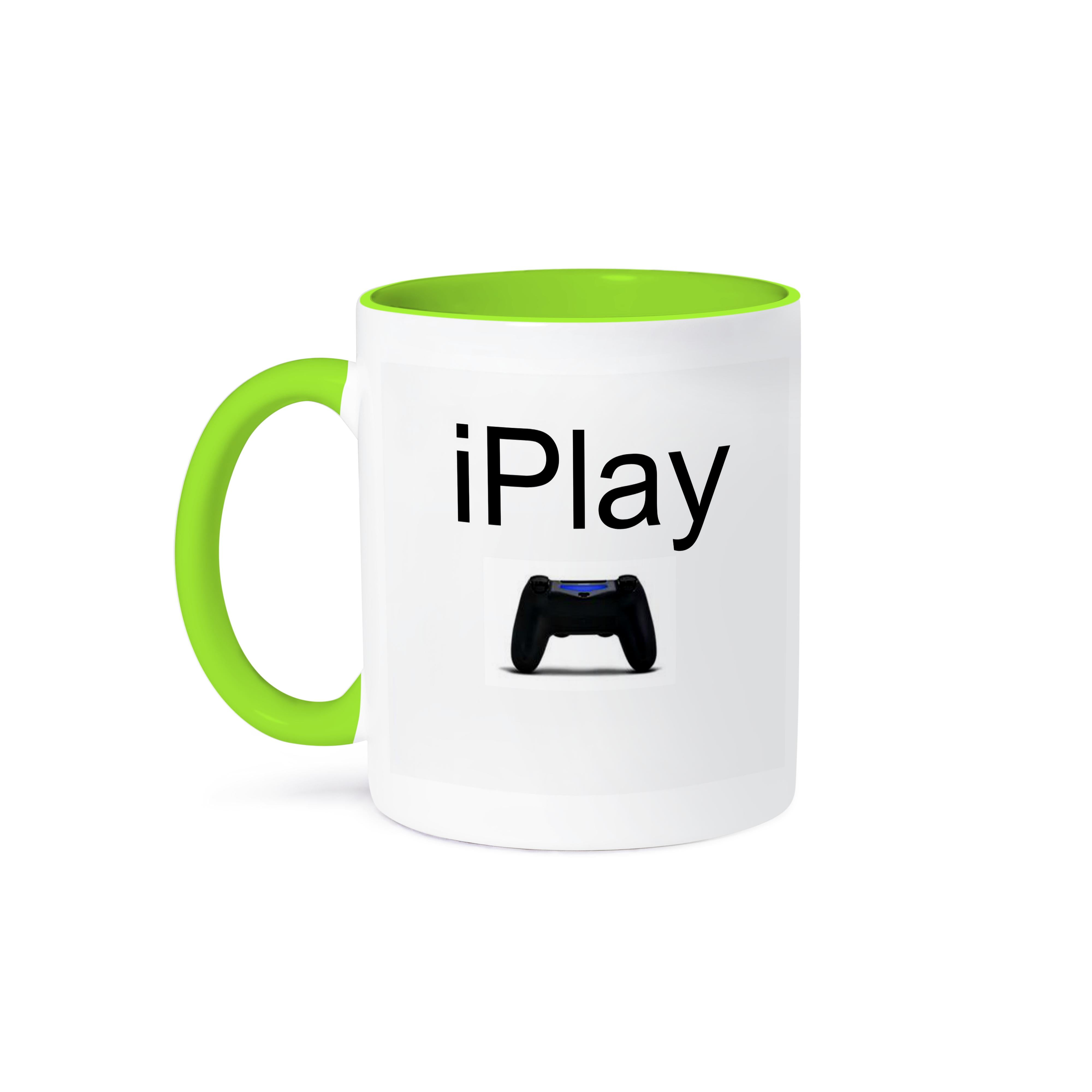 3dRose, iPlay, black lettering on white background, picture of game ...