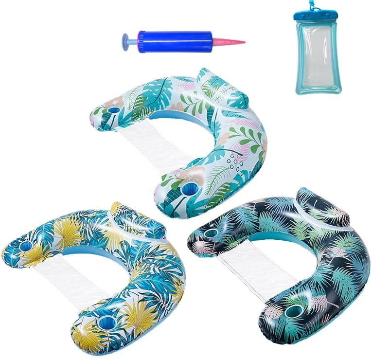 iPlay, iLearn Pool Wave Pool Floats Chairs for Adult, 2 Packs ...