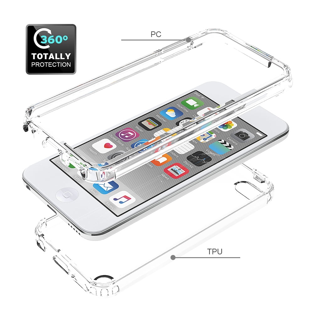 iPod Touch 7th Generation Case, iPod Touch 6 Case, TOPSHE 2-in-1 Rugged ...