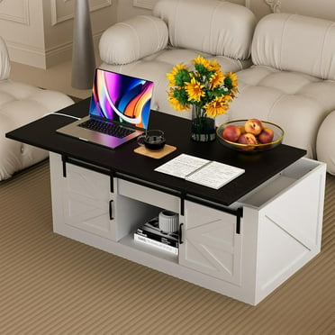 RichYa 3 in 1 Coffee Storage Table with Lift Top, Functional Furniture ...