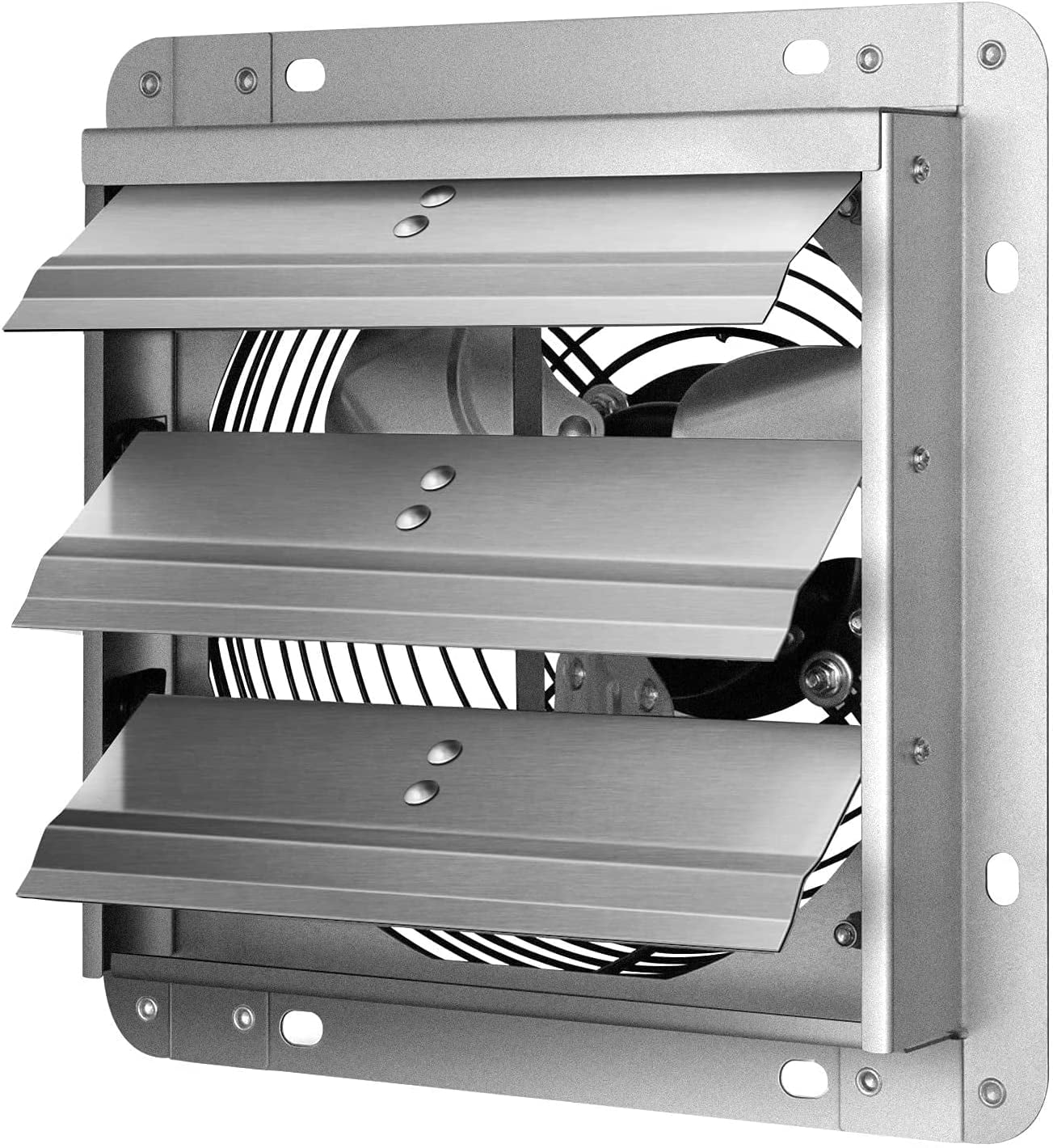 iPower 12" High Speed Shutter Exhaust Fan Aluminum,Wall Mount ...