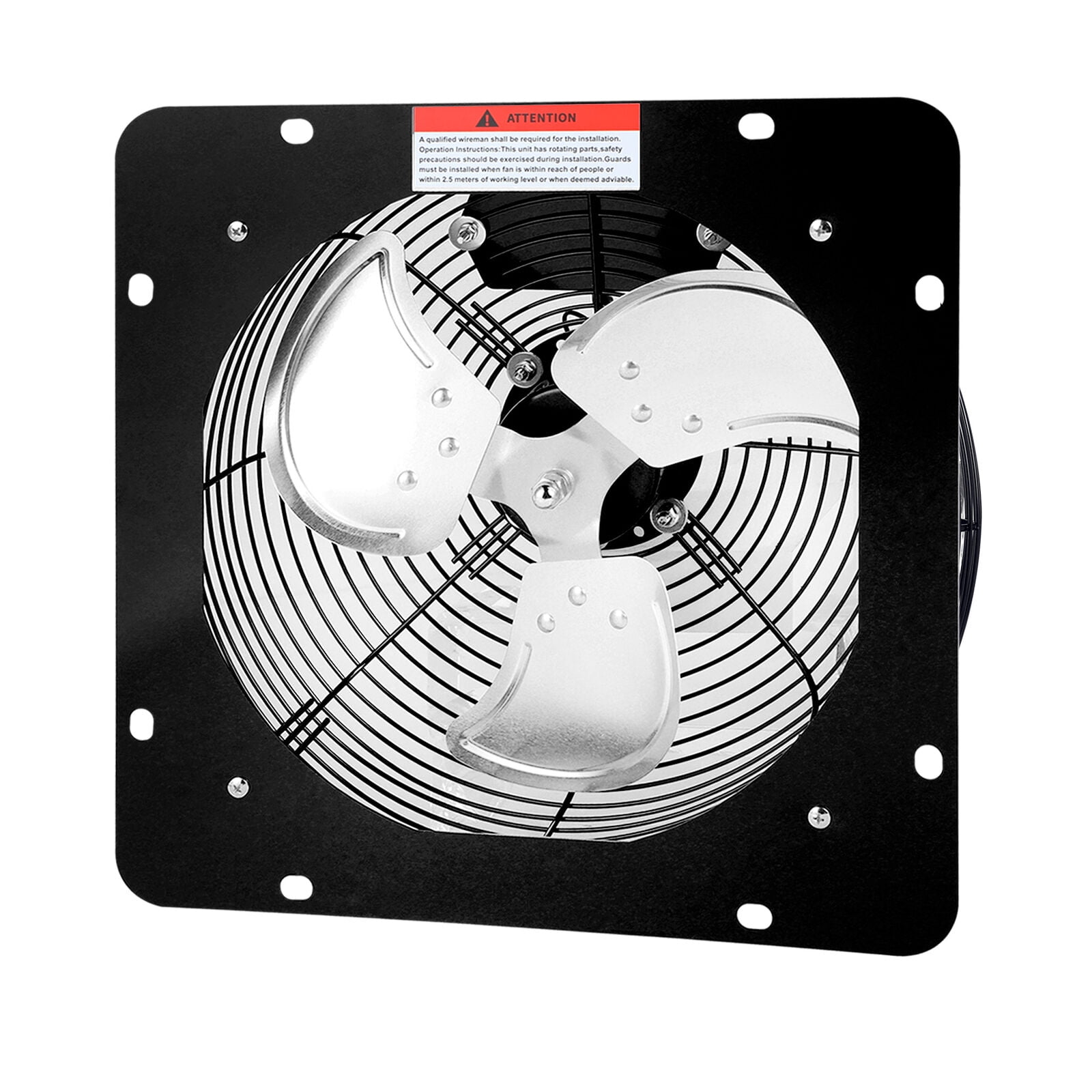 iPower 12 Inch Exhaust Fan Aluminum High Speed 1300RPM Silver - Walmart.com