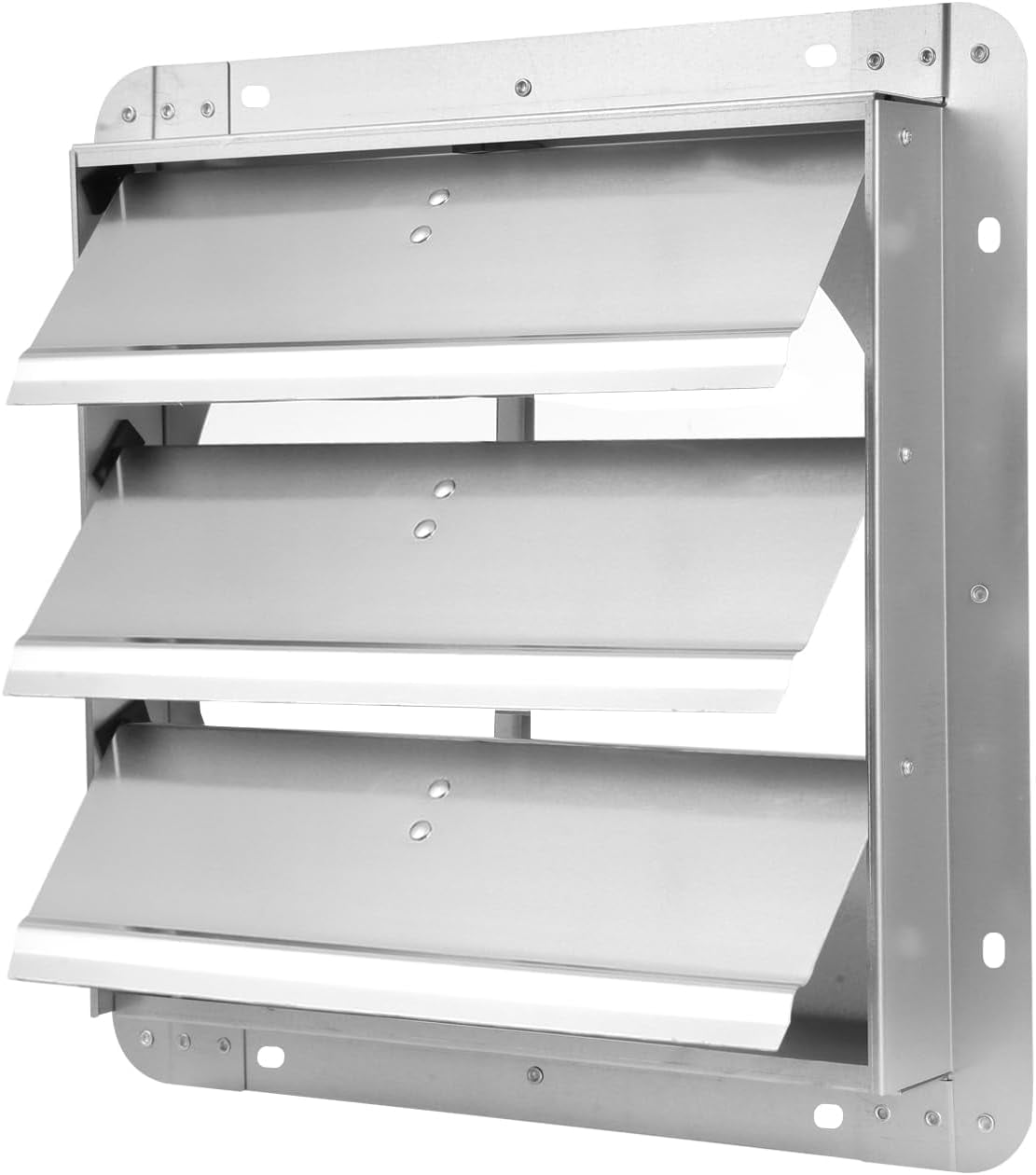 iPower 14-Inch Square Aluminum Automatic Gravity Shutter Louver Vent ...