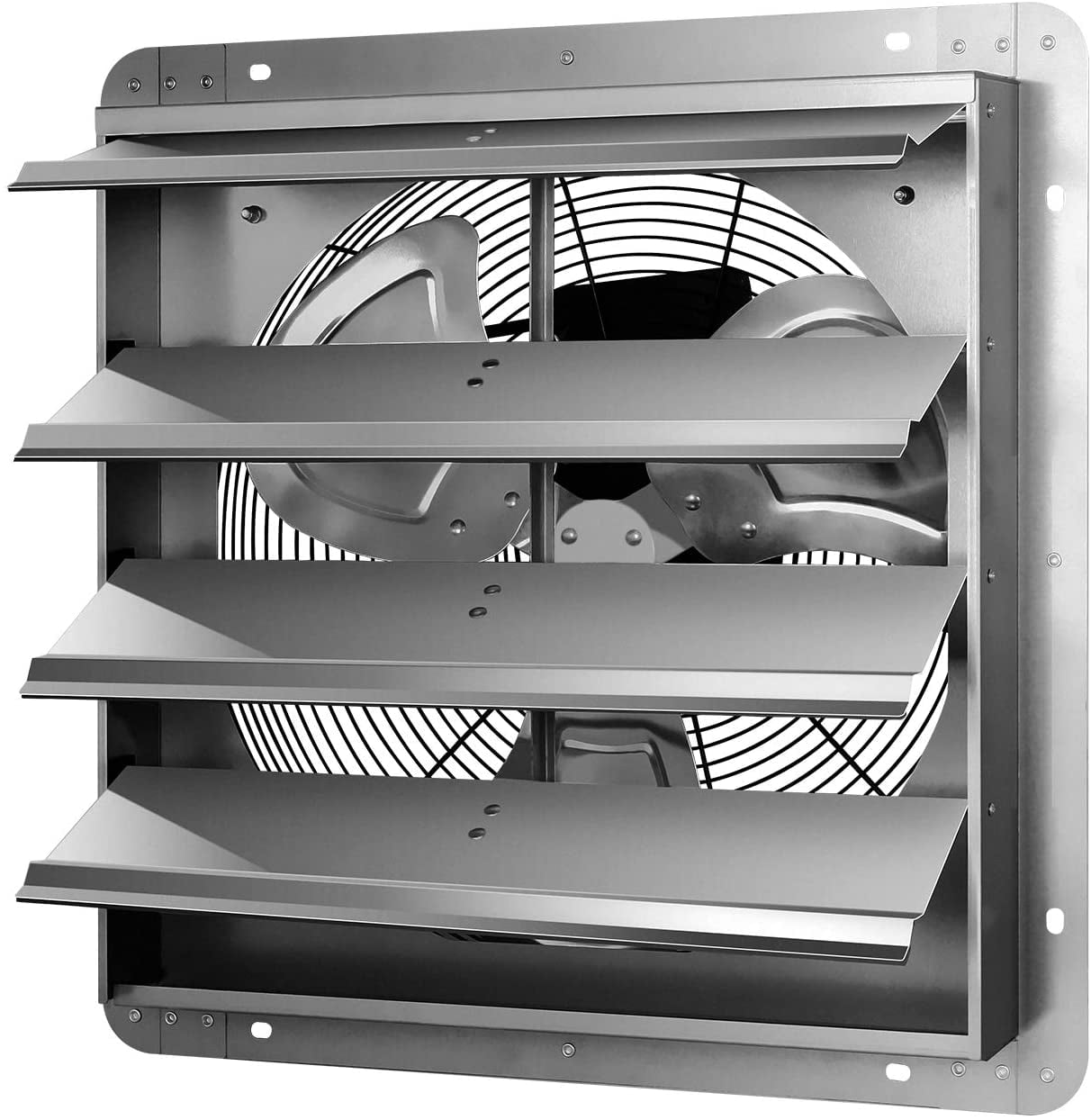 iPower 18'' High Speed Shutter Exhaust Fan, 2000 CFM, Aluminum, Wall ...