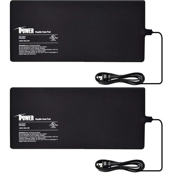 iPower 2 Pack 8"x18" Under Tank Heater for Reptile Terrariums Heat Mats ...