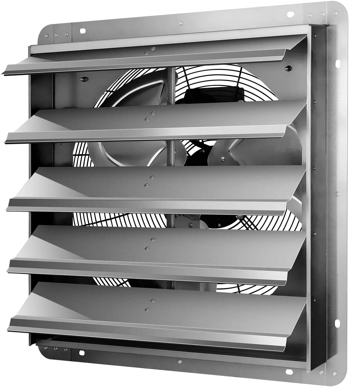 iPower 20 Inch Wall Mounted Shutter Exhaust Fan, Aluminum, 1200 RPM ...