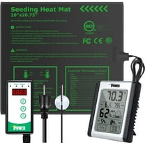 iPower 2-Pack 40-108°F Digital Heat Mat Thermostat Controller for Seed ...