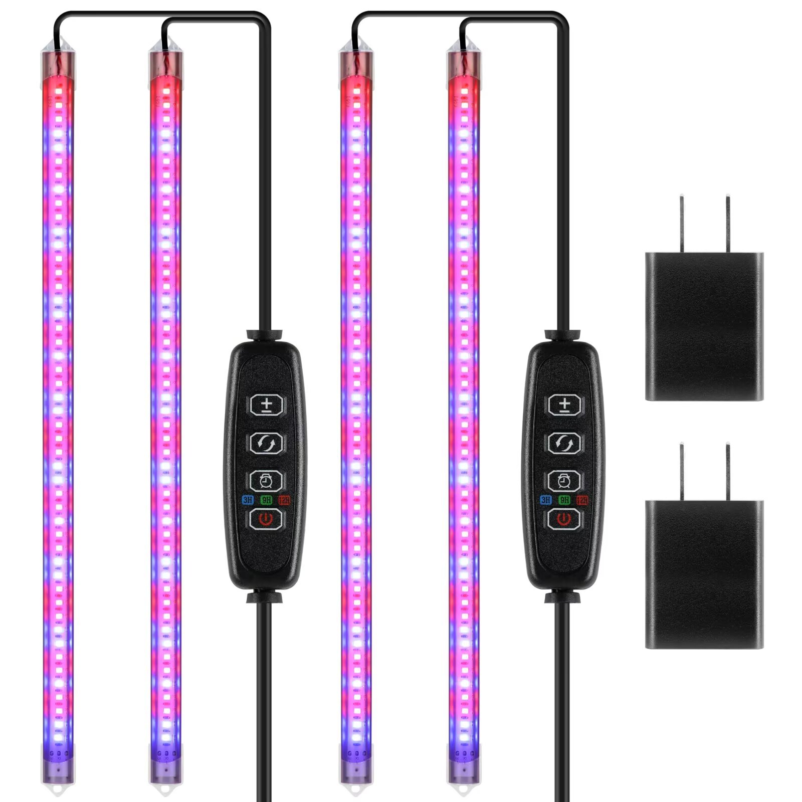 iPower 20W LED Plant Grow Light Strips Full Spectrum for Indoor Plants ...