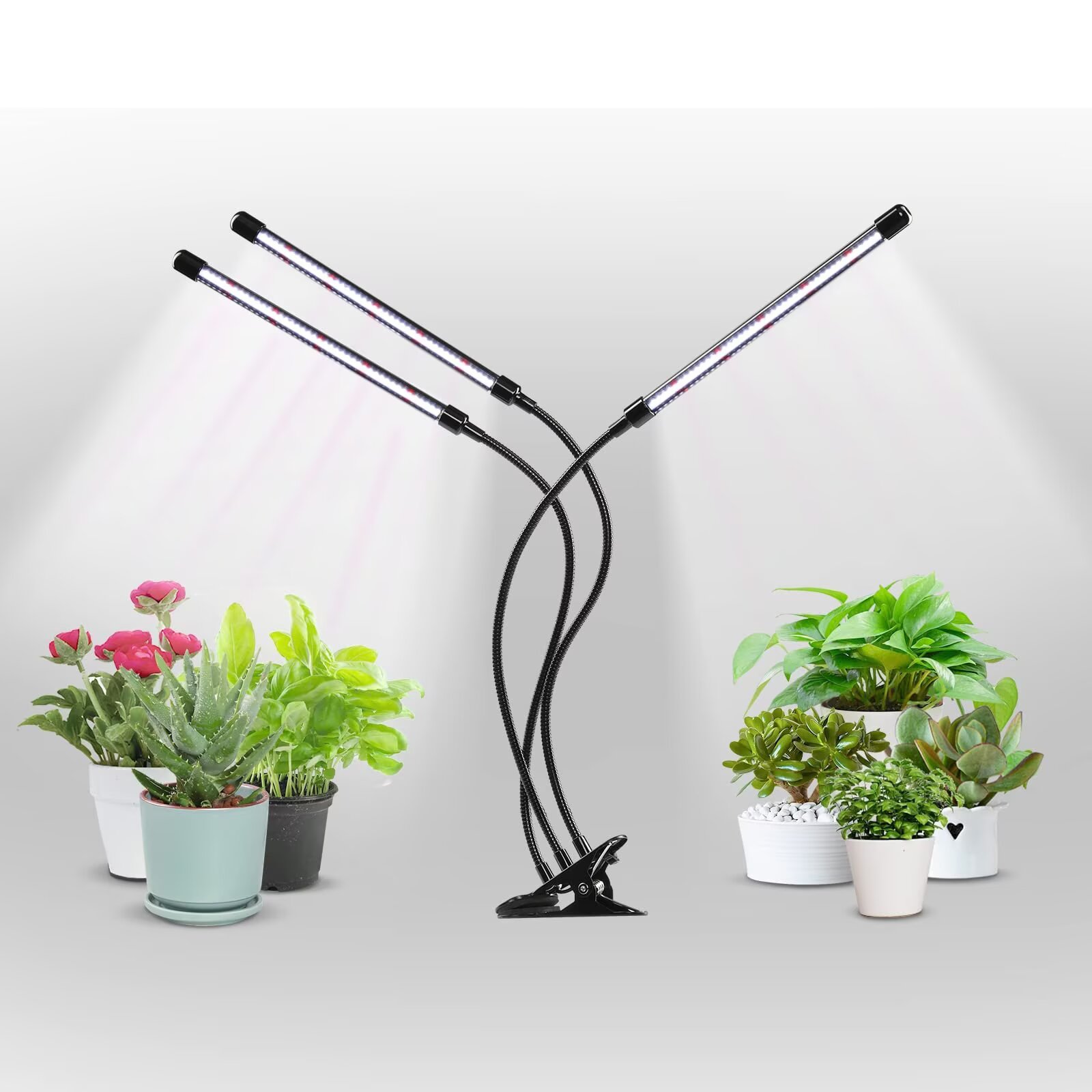 iPower 3 Tube LED Grow Light with Full Spectrum for Indoor Plants ...