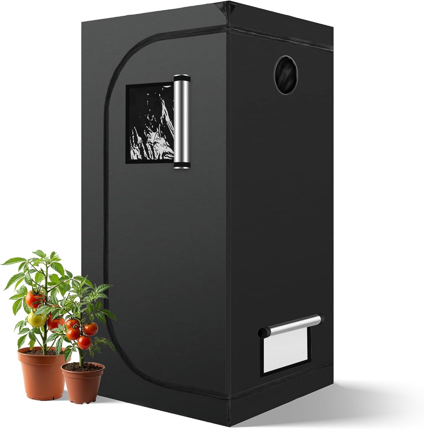 iPower 31" x 31" x 63" Grow Tent, Hydroponic Water-Resistant Tent with ...