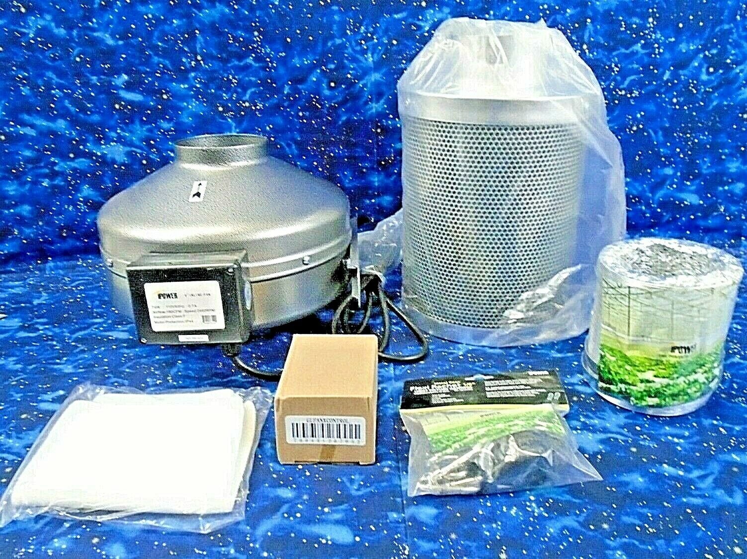 iPower 4" Inline Fan & Filter Ducting Combo / Variable Speed Controller ...