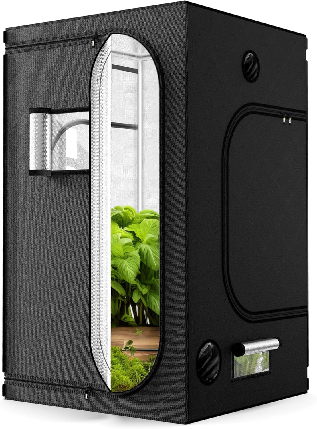 iPower 47" x 47" x 79" Hydroponic Water-Resistant Grow Tent for ...