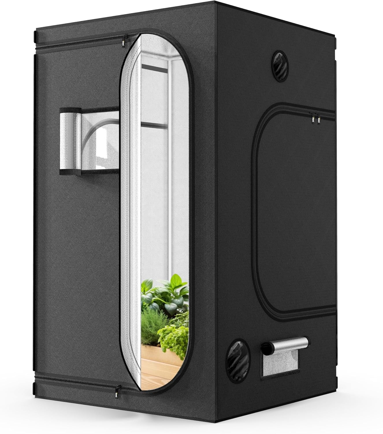 iPower 48" x 48" x 78" Hydroponic Water-Resistant Grow Tent with ...