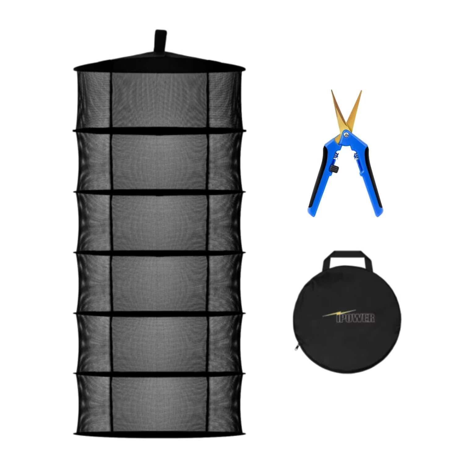 iPower 6-Layer 2-Feet Herb Drying Rack Hanging Mesh Net Dryer ...