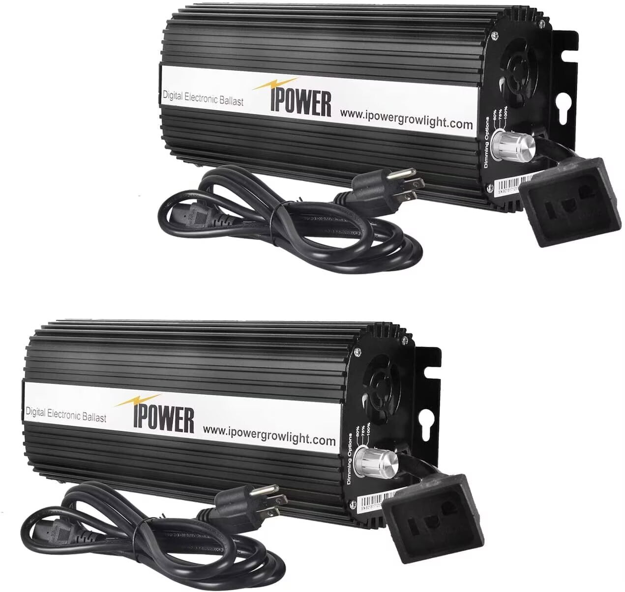 iPower 600W Ballast, Digital Dimmable Electronic Horticulture Ballast for Hydroponic HPS MH Grow ...